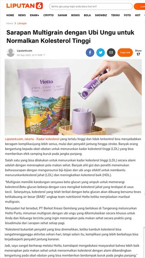 Hotto – Tempat Beli Produk Hotto Multigrain